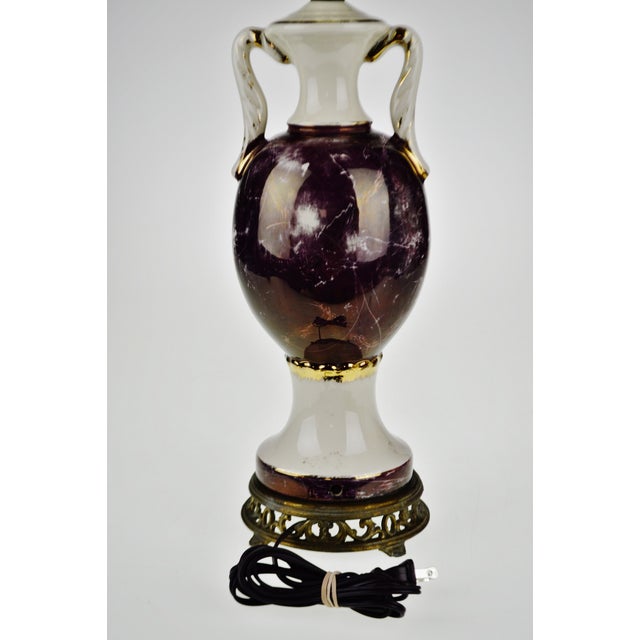 Victorian Limoges Ulrich Style Porcelain Table Lamp | Chairish