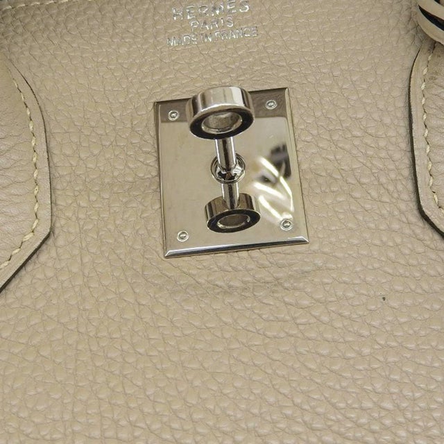 Hermes Birkin 35 Handbag Togo Tourtiere Gray H Engraved | Chairish