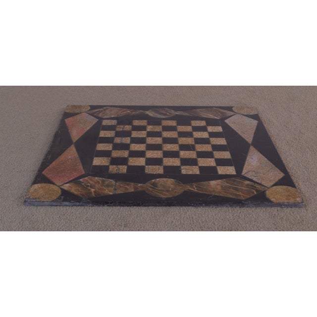 Antique Slate Chess Game Board (A) | Chairish