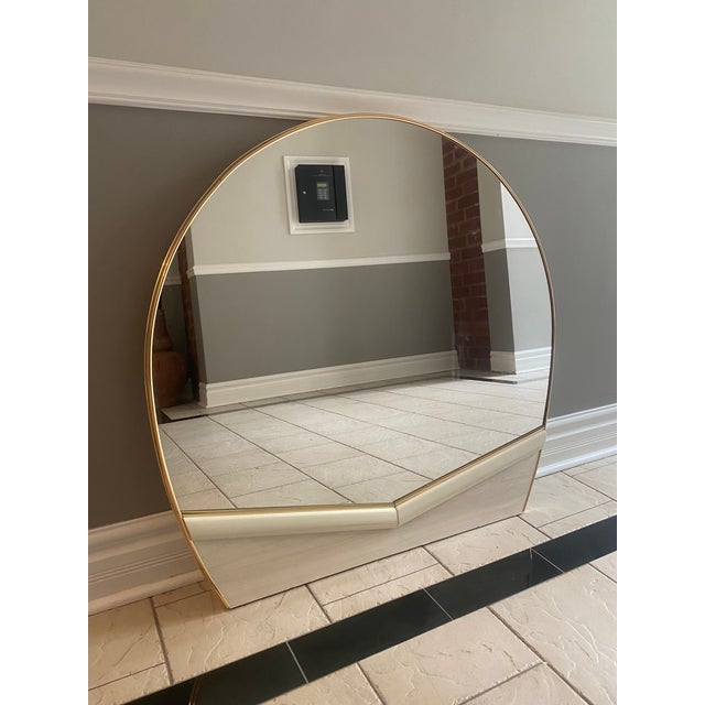 1980s Postmodern Large Wall Mirror | Chairish