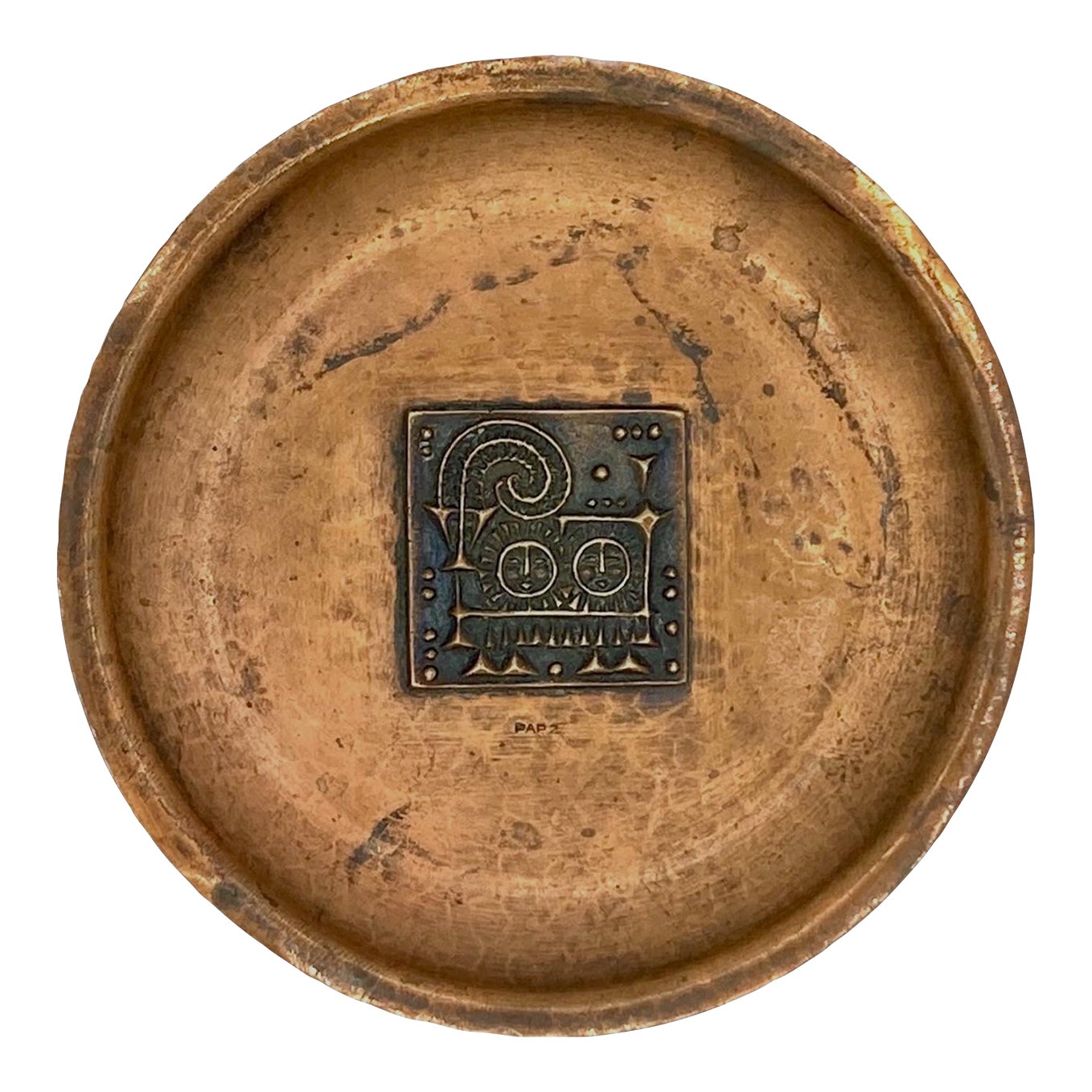 Zoltán Pap Hungarian Mid-Century Marked Gallery Bronze Wall Plate ...