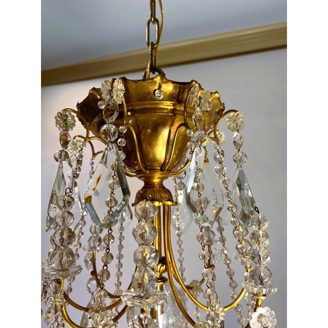 Maison Jansen 8 Light Bronze & Crystal Chandelier, Paris, Circa:1935 ...