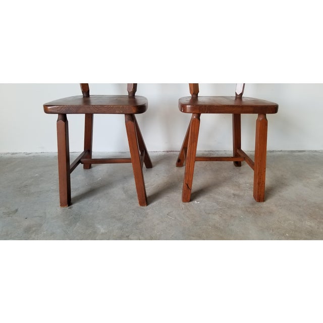 Vintage Handmade Rustic - Primitive Style Accent Chairs - a Pair | Chairish
