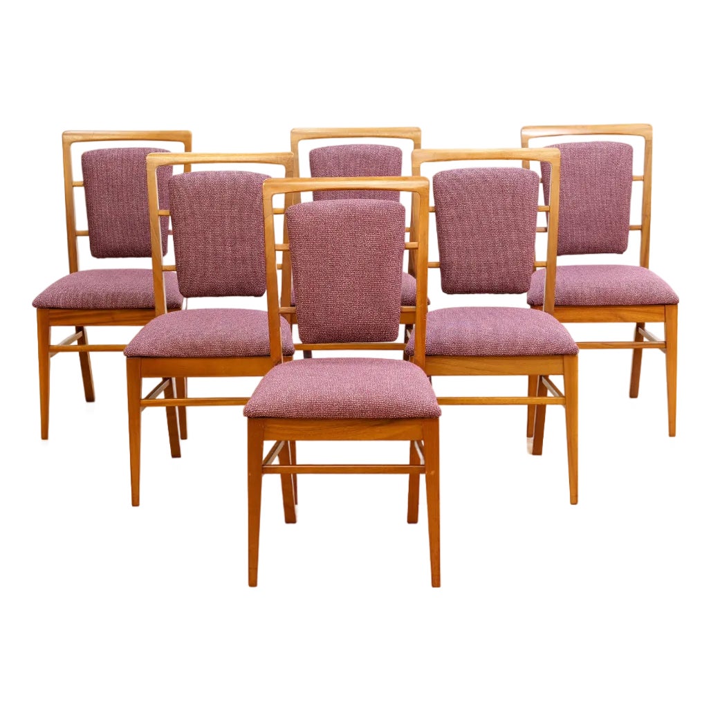 1950s Set of 6 Mid Century Dining Chairs by Alfred Cox | Chairish