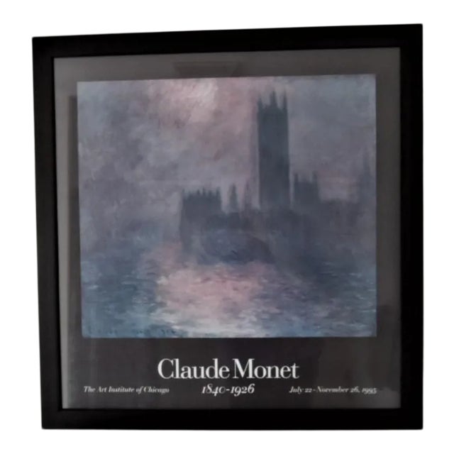 1995 Art Institute of Chicago Claude Monet Exhibition Poster, Framed ...