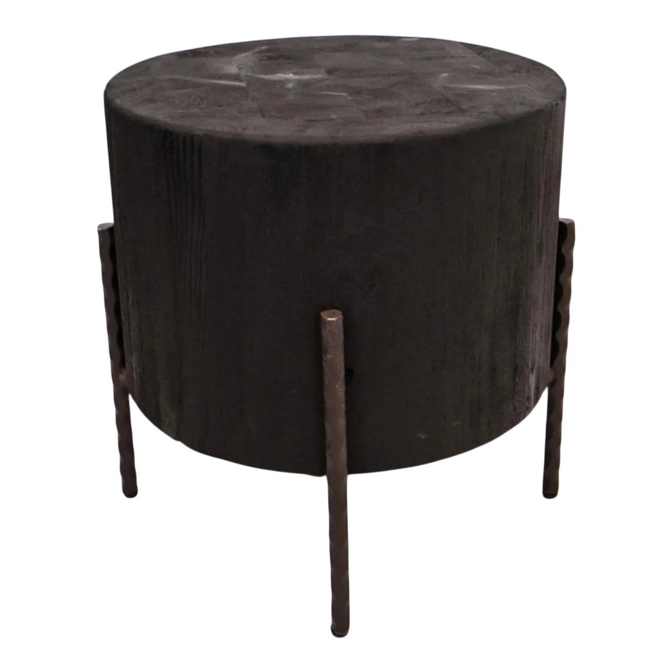 Tuscan Black Stool 15" | Chairish