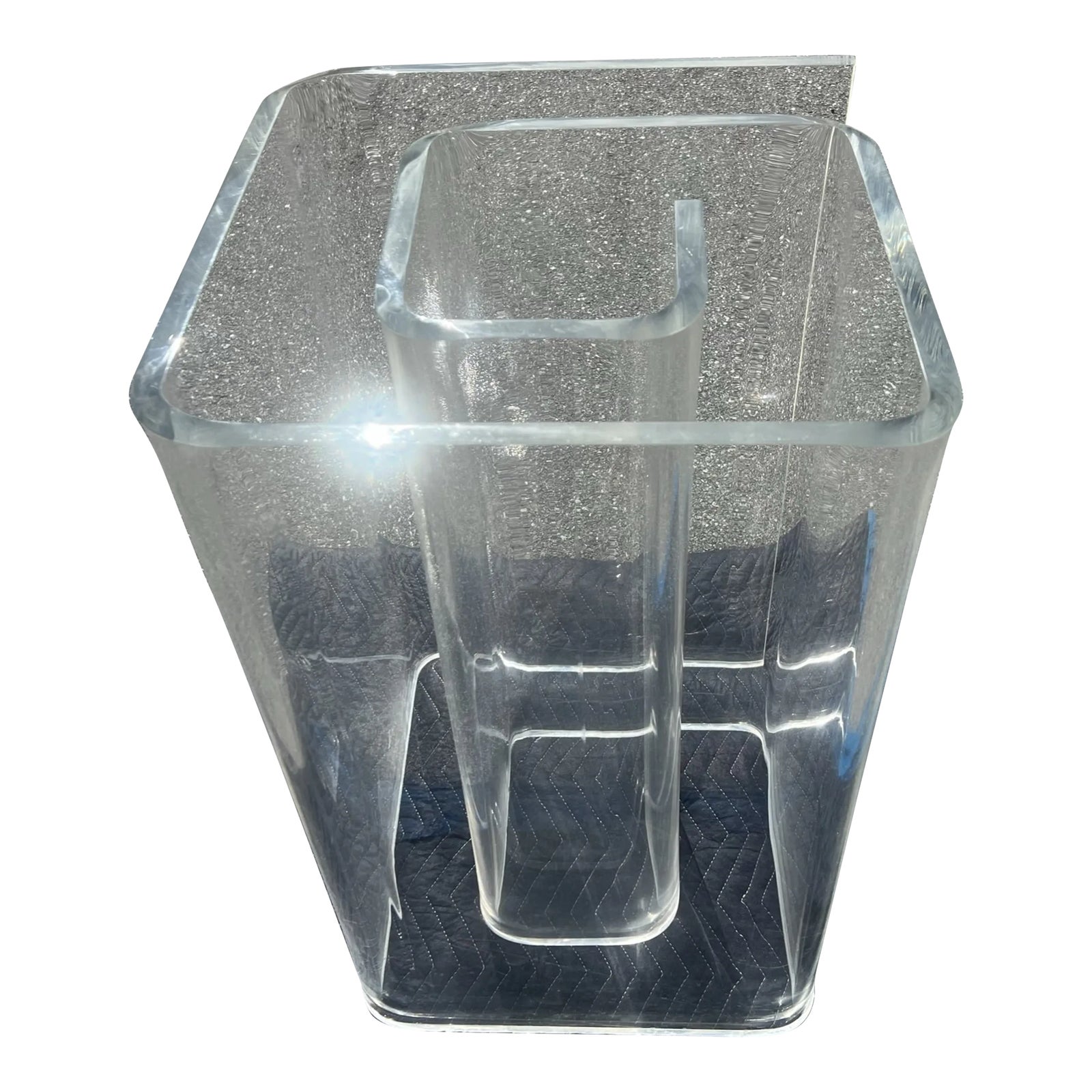 Mid 20th Century Mid-Century Modern Lucite Greek Key Base Dining Table ...