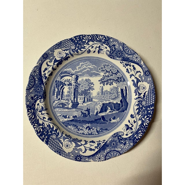 1990s Blue and White Spode Plate Collection- Set of 4 | Chairish