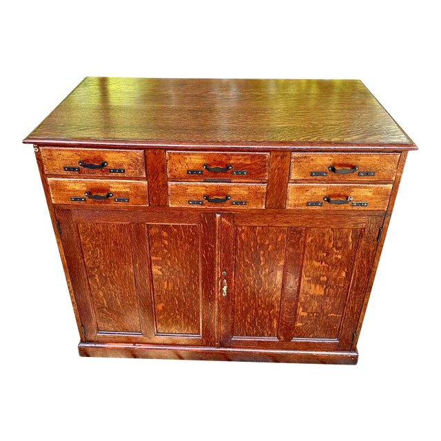 Early 20th Century Antique 6 Drawer Library Oak Card Catalog Cabinet ...