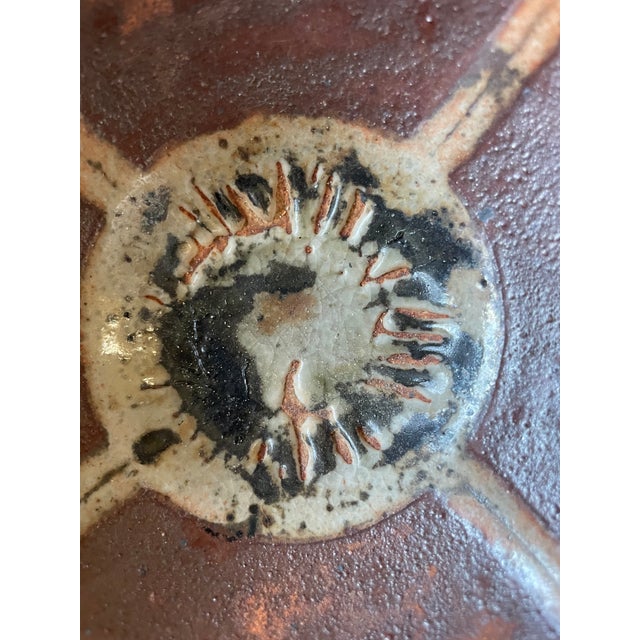 Vintage Studio Pottery Drippy Bowl | Chairish