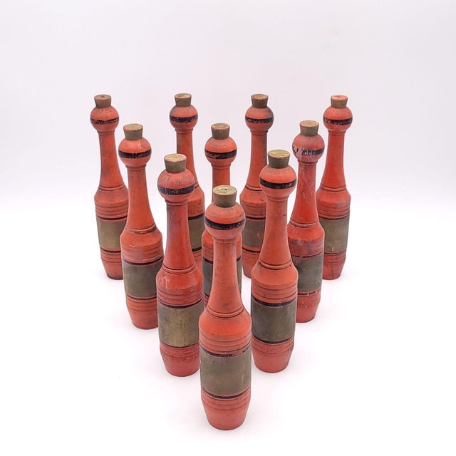 Set of Tenpins, u.s.a. Circa 1930 | Chairish
