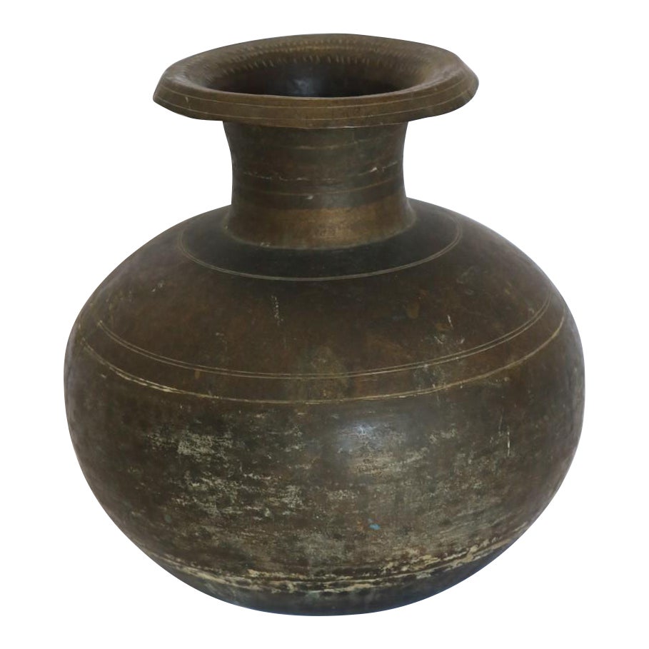Brass Water Container From India | Chairish