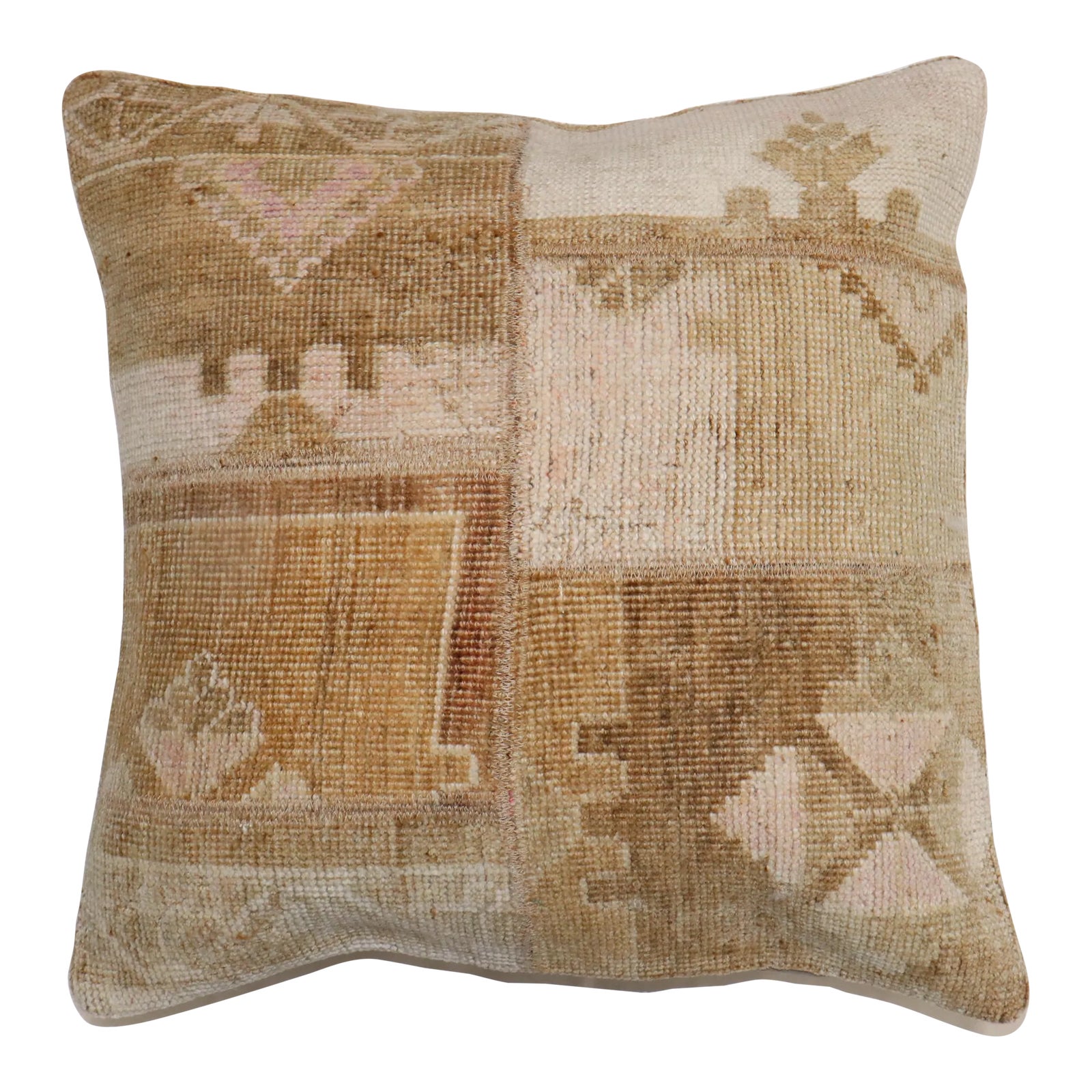 Vintage Large Turkish Rug Pillow | Chairish