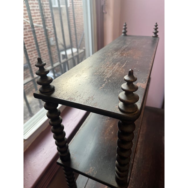 Antique Renaissance Revival Writing Desk With Bobbin Turned Legs | Chairish