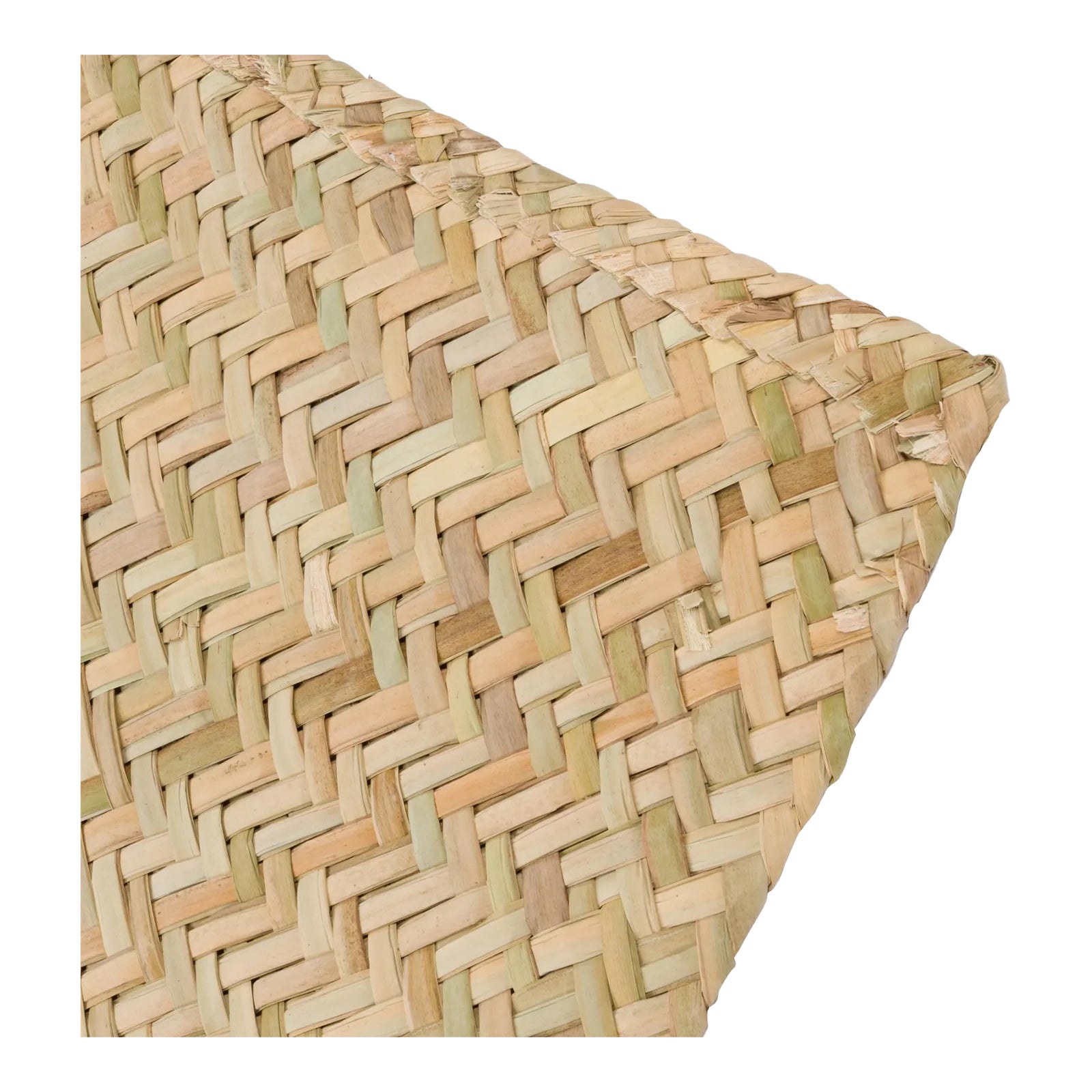 Rush House for Chairish Pascual Palm Matted Rug, 4' x 5' | Chairish