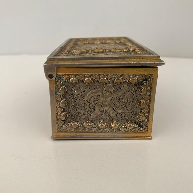 1940s Vintage Brass Jewelry Box | Chairish