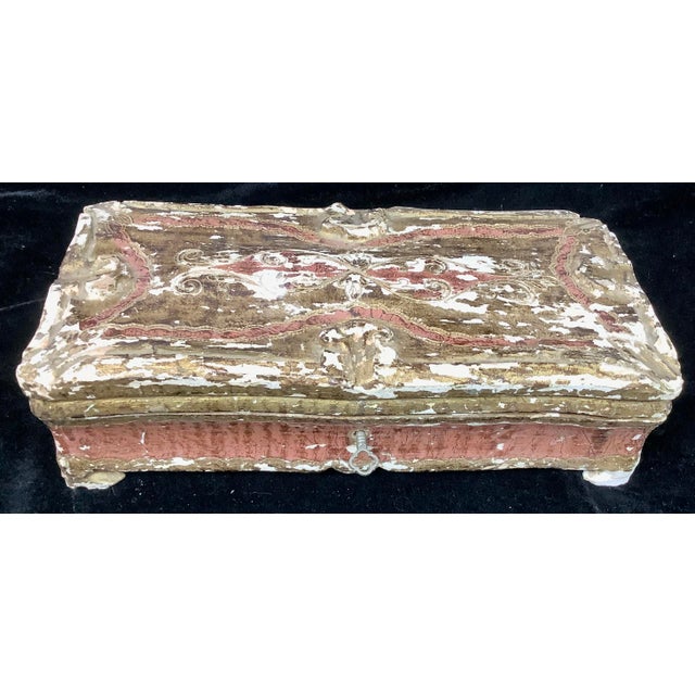 Antique Italian Rose Florentine Wooden Jewelry Box | Chairish
