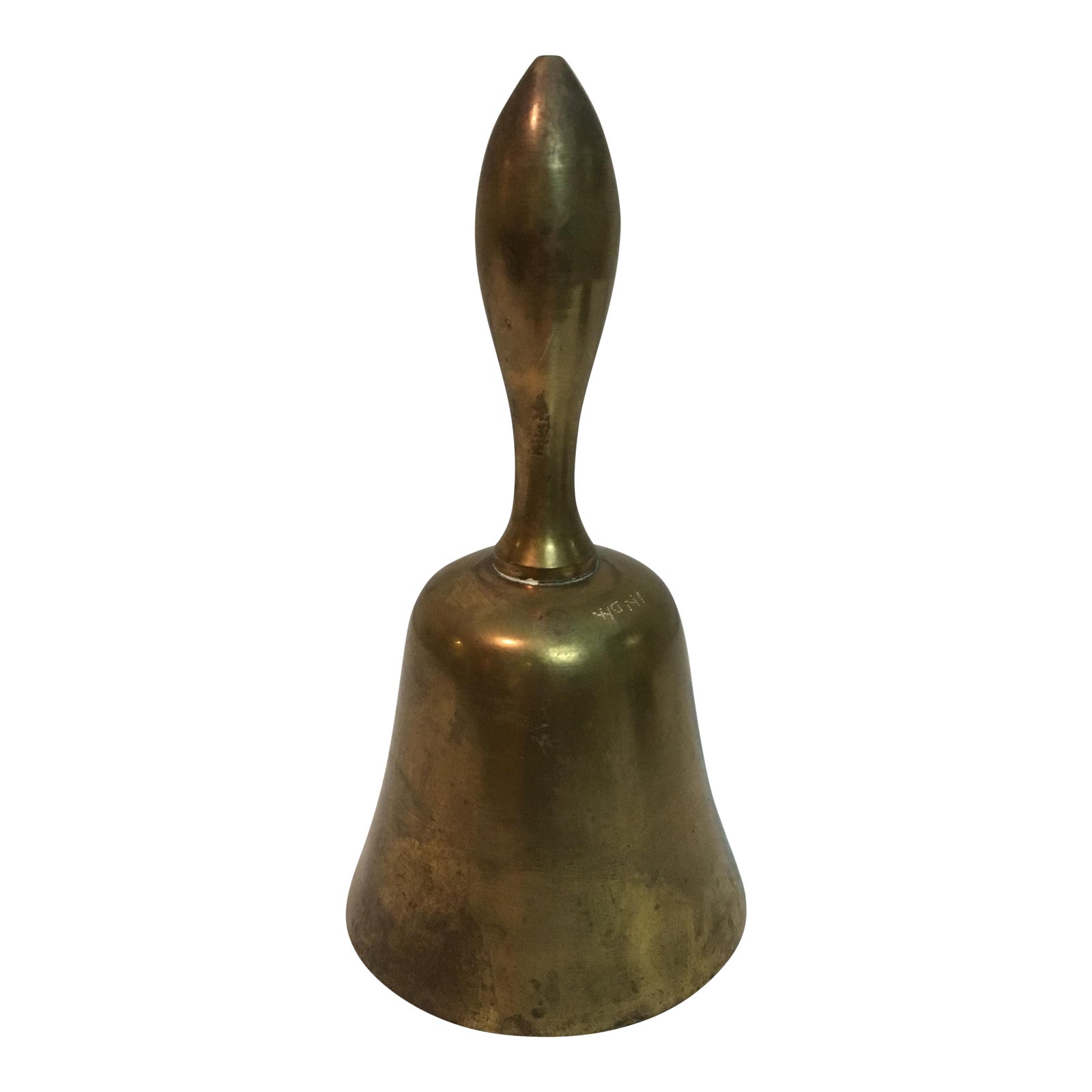 Vintage Brass Hand Bell | Chairish