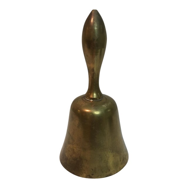 Vintage Brass Hand Bell | Chairish