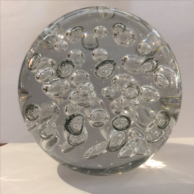 Large Glass Bubble Ball Chairish