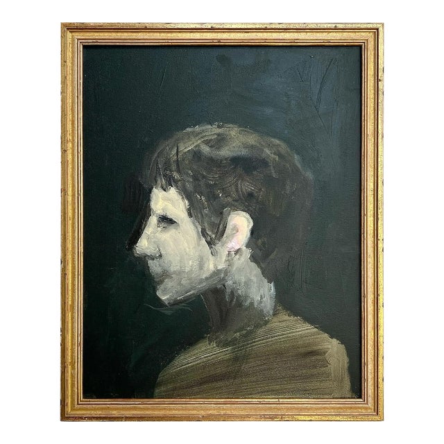 Modern Contemporary Abstract Male Side Profile Portrait Painting ...