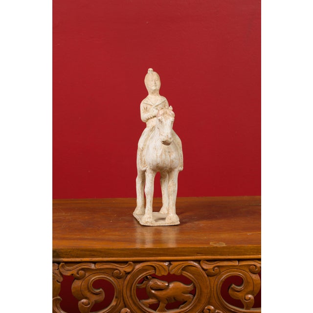 Chinese Tang Dynasty Painted Terracotta Mingqi Statuette of a Horse ...
