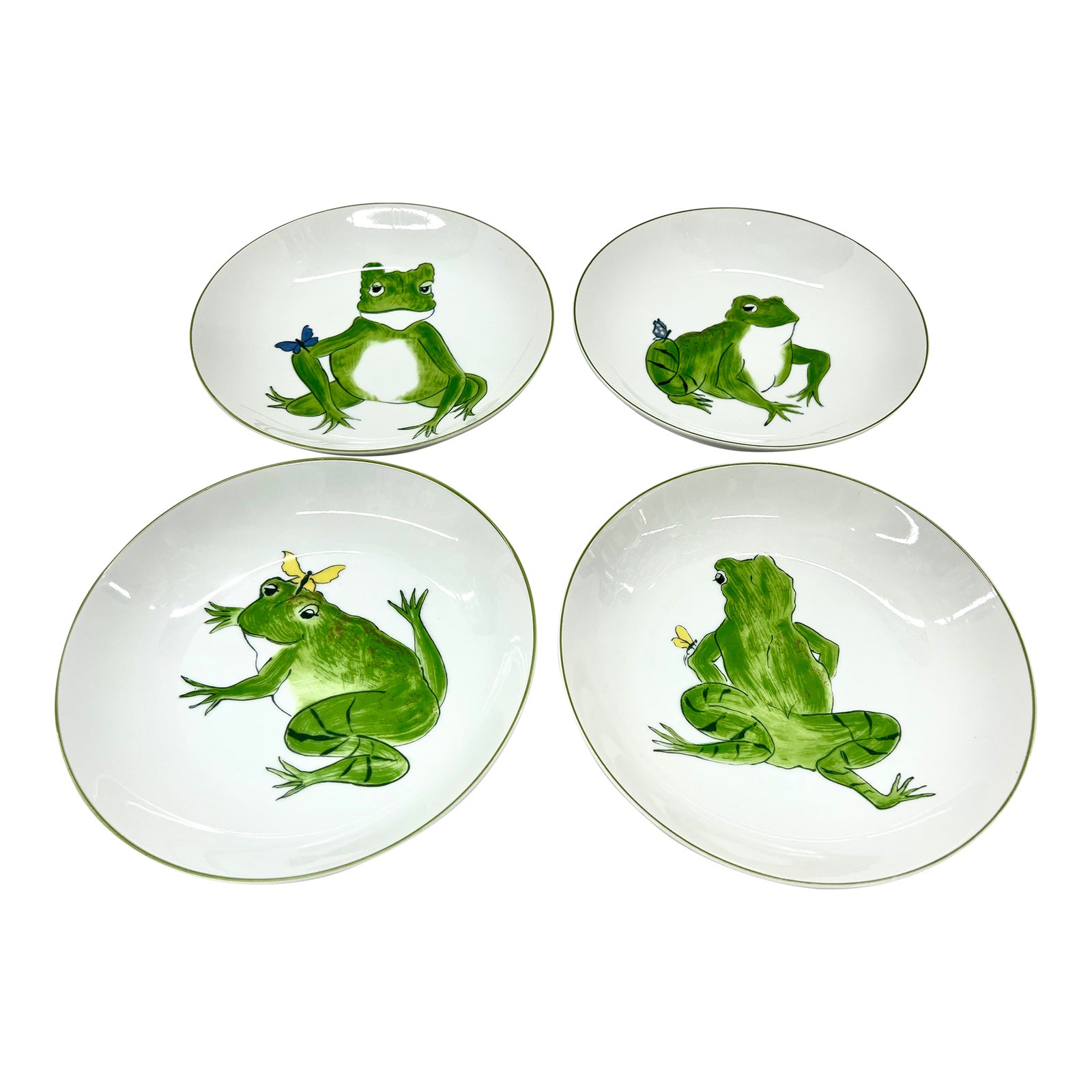 1970s Set of 4 Vintage Taste Setter by Sigma Frolicking Frogs Coupe ...