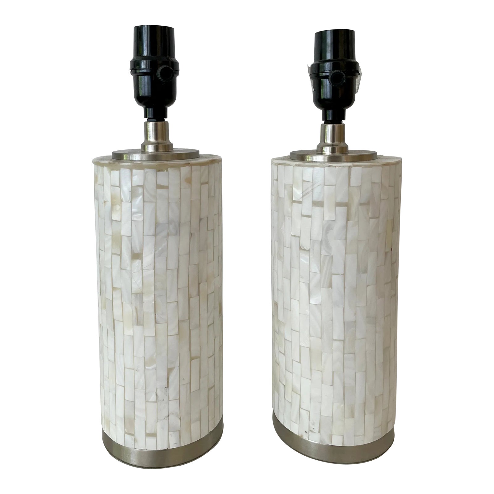 Mother-Of-Pearl Table Lamps - a Pair | Chairish