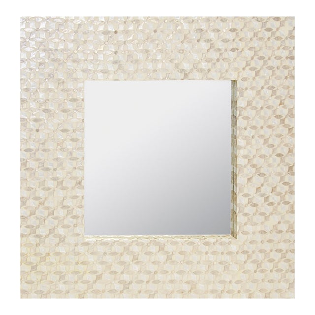 Matthew Izzo Home Johanna Capiz Shell Wall Mirror | Chairish