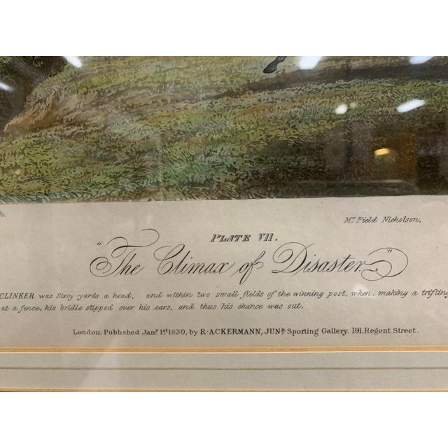 1830s English Engraving of a Hunt Scene, Framed | Chairish