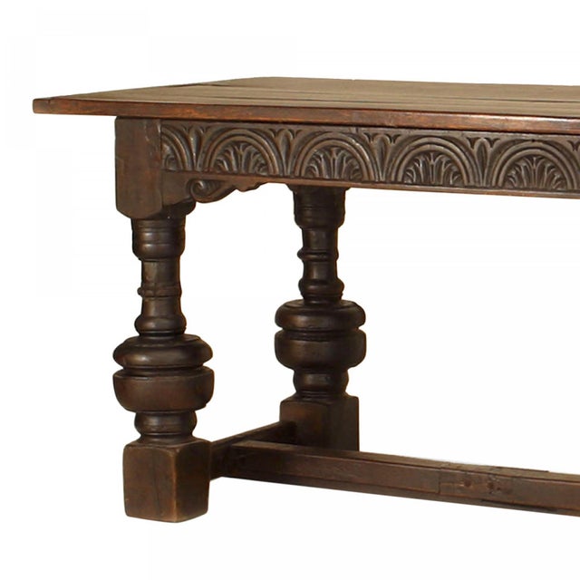 Italian Renaissance Oak Refectory Table with Late 19th Century Top ...