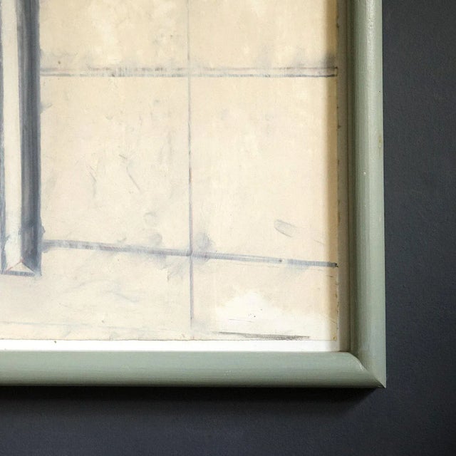 Vintage Original Abstract Painting Architectural Study by Richard ...