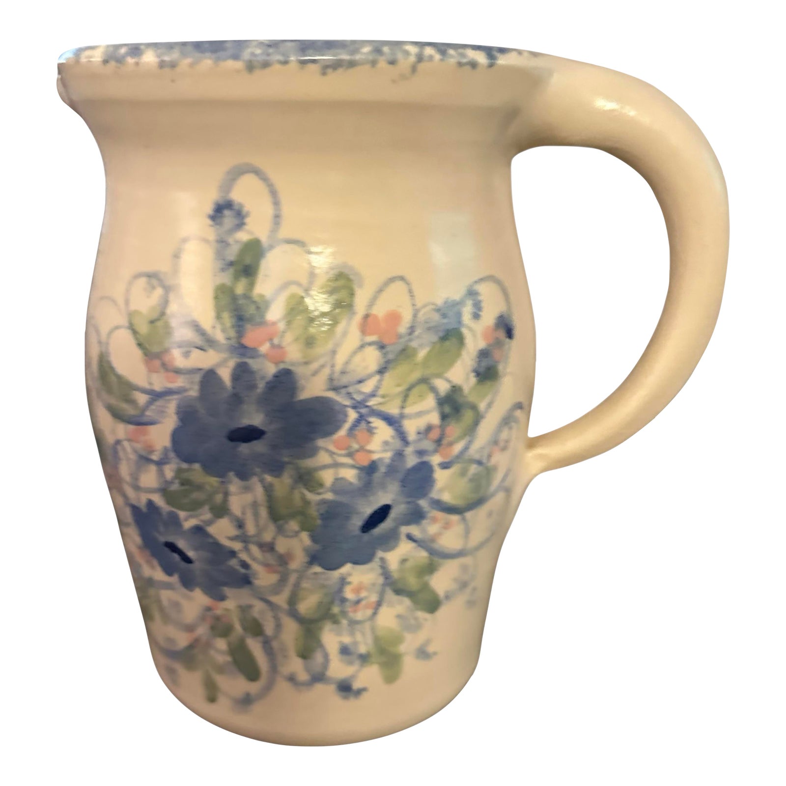 Vintage East Texas Pottery Pitcher Vase | Chairish
