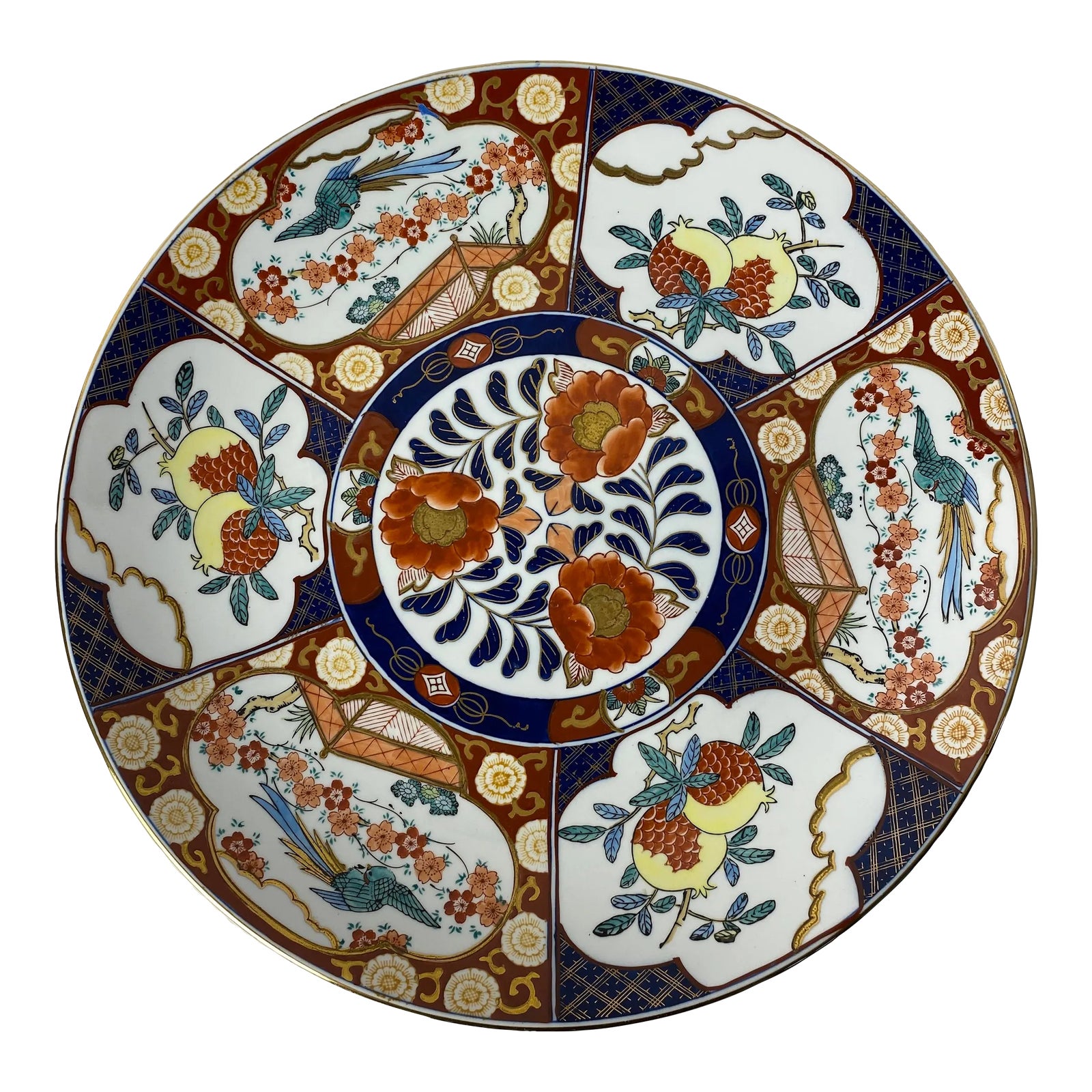 Large Japanese Imari Charger, Bowl or Platter | Chairish