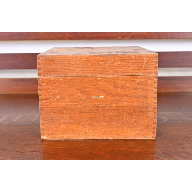 Antique Globe Wernicke Filing Box From Frank Lloyd Wright's DeRhodes ...