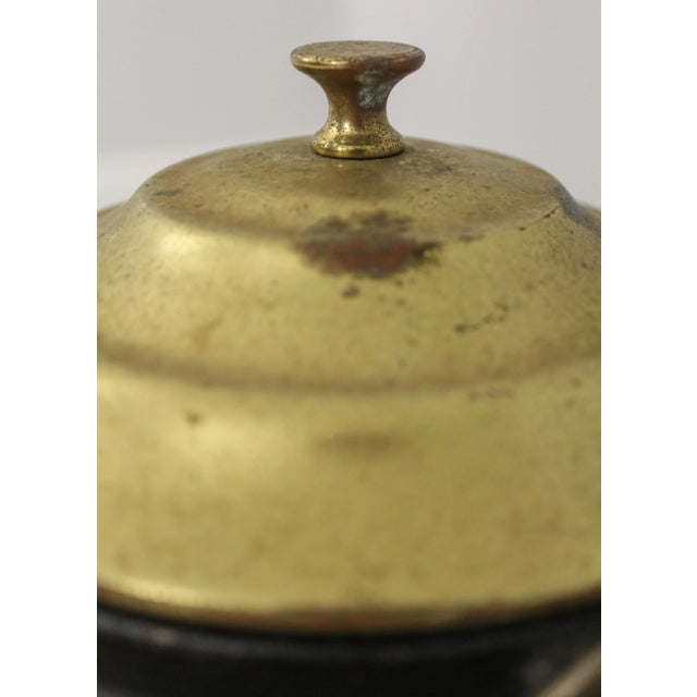 Virginia Metalcrafters Cast Iron & Brass Colonial Era Firepot | Chairish