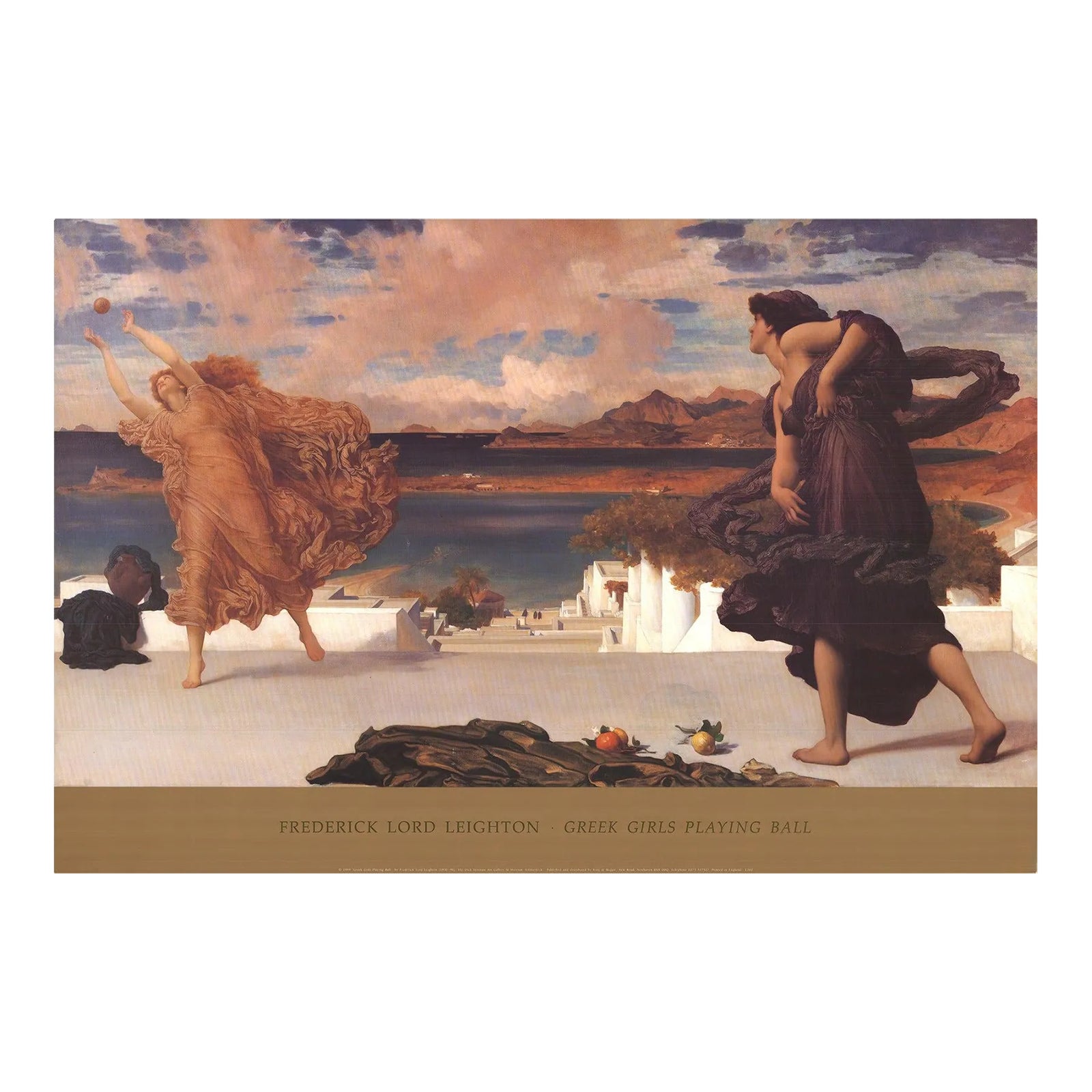 1994 Lord Frederic Leighton 'Greek Girls Playing Ball' Romanticism ...