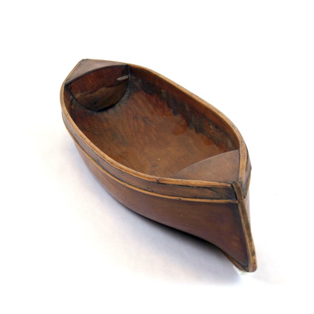 American Wooden Decorative Canoe | Chairish