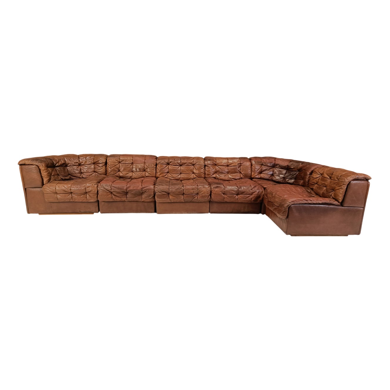 Vintage Modular Patchwork Leather Sofa DS11 attributed to de Sede ...