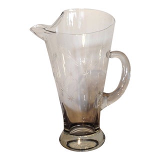 Vintage & Used Glass Pitchers | Chairish