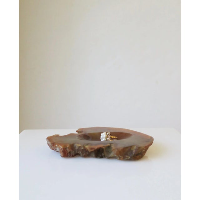 Italian Agate Onyx Marble Vide-Poche Catchall | Chairish