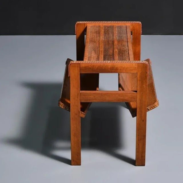 Mid 20th Century Jacques Adnet Encyclopedia / Magazine Stand | Chairish