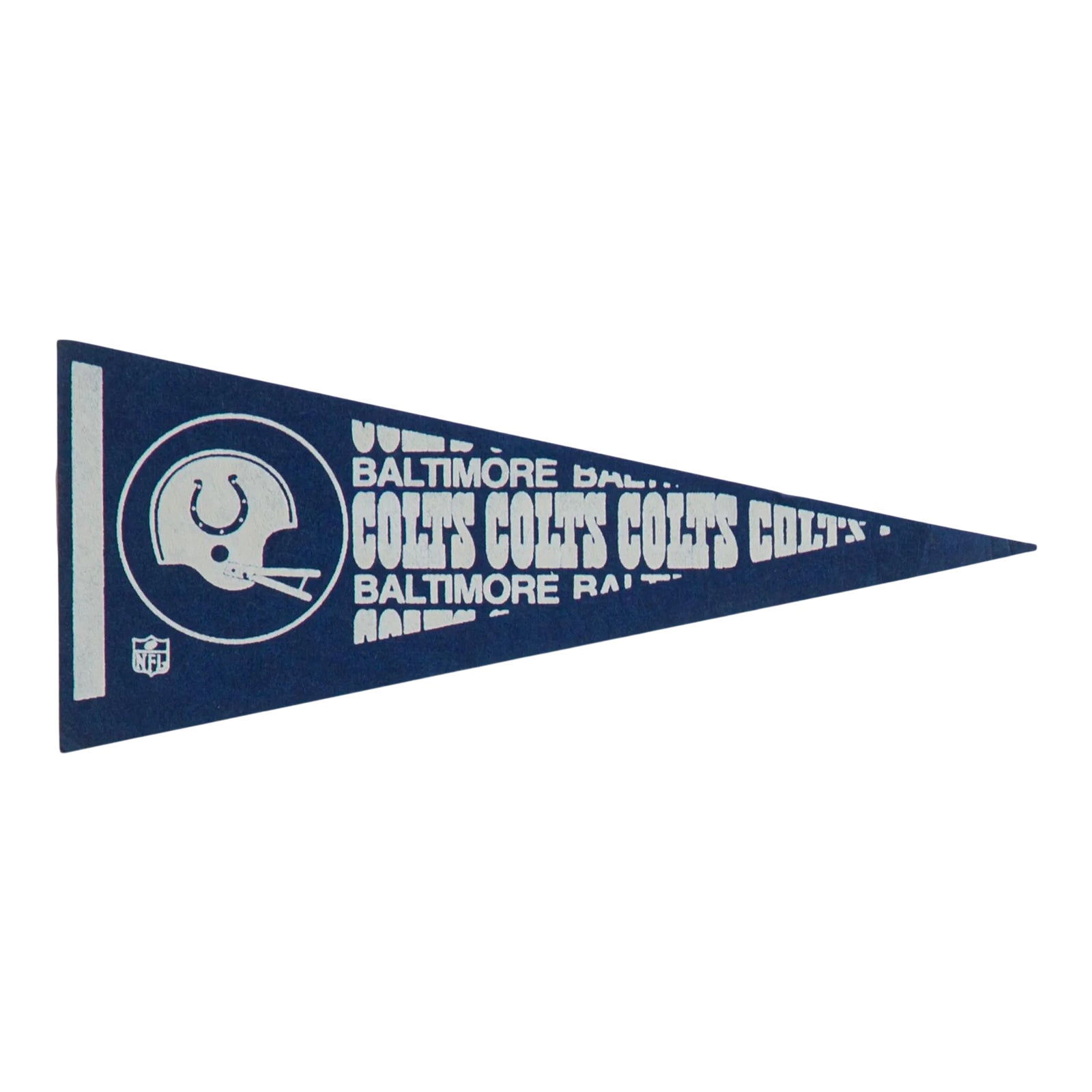 Vintage Baltimore Colts Felt Flag Pennant | Chairish