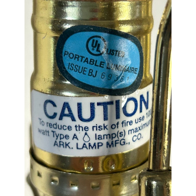 Set of 6 Vintage Mid-Century 1960s Keeder Brass Table Lamps | Chairish