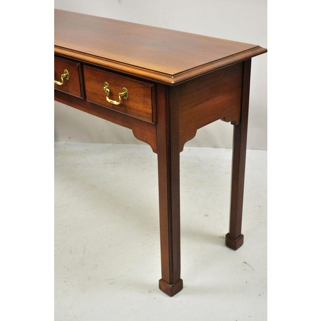 Vintage Link Taylor Heirloom Solid Mahogany 3 Drawer Georgian Console ...