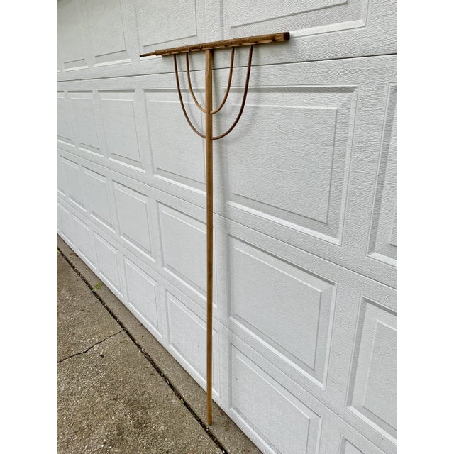 Antique Early 20th Century Hand Made Wooden Hay Rake | Chairish