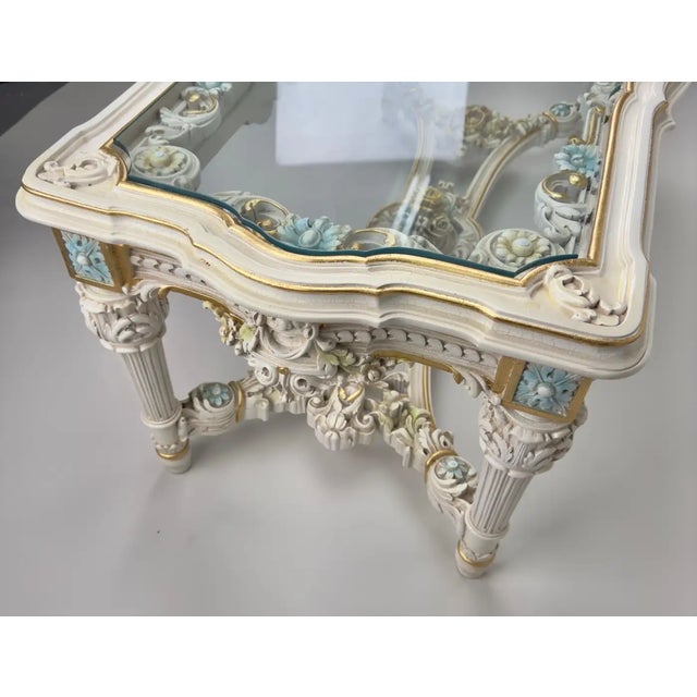 Italian Neo-Classical Baroque Style Floral Design Coffee or Cocktail ...