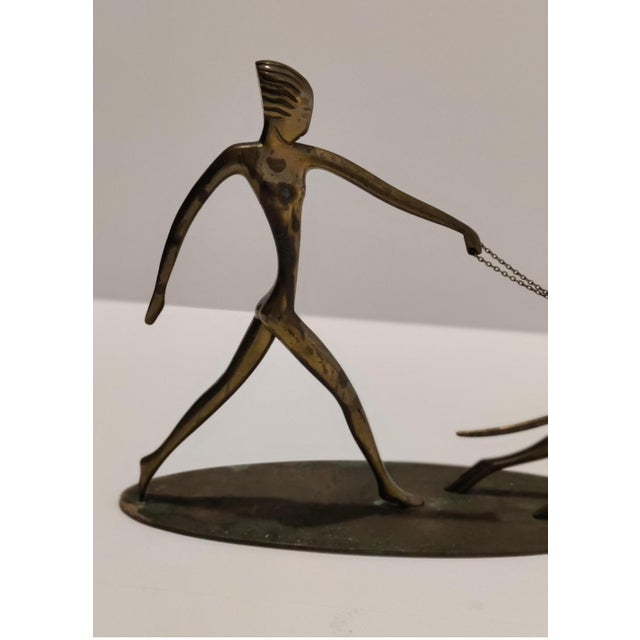 "Diana With Dogs" Art Deco Figurative Bronze Sculpture by Karl ...