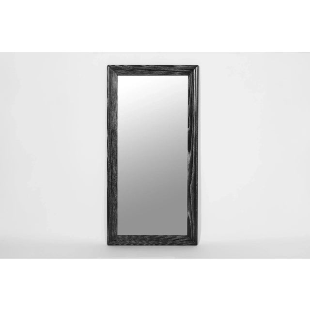 Modernist Limed Oak Rectangular Mirror, Circa 1960s | Chairish