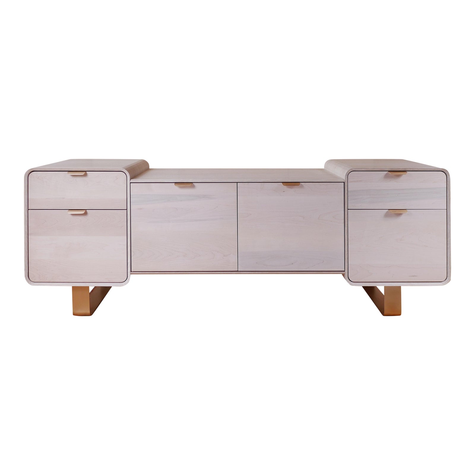 Aardvark Interiors Contemporary Bleach Maple 'Sio Credenza’ | Chairish